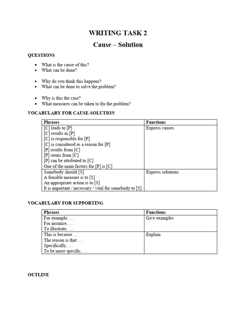 Cause-Solution Essay Structure Guide | PDF | Cognition | Cognitive Science