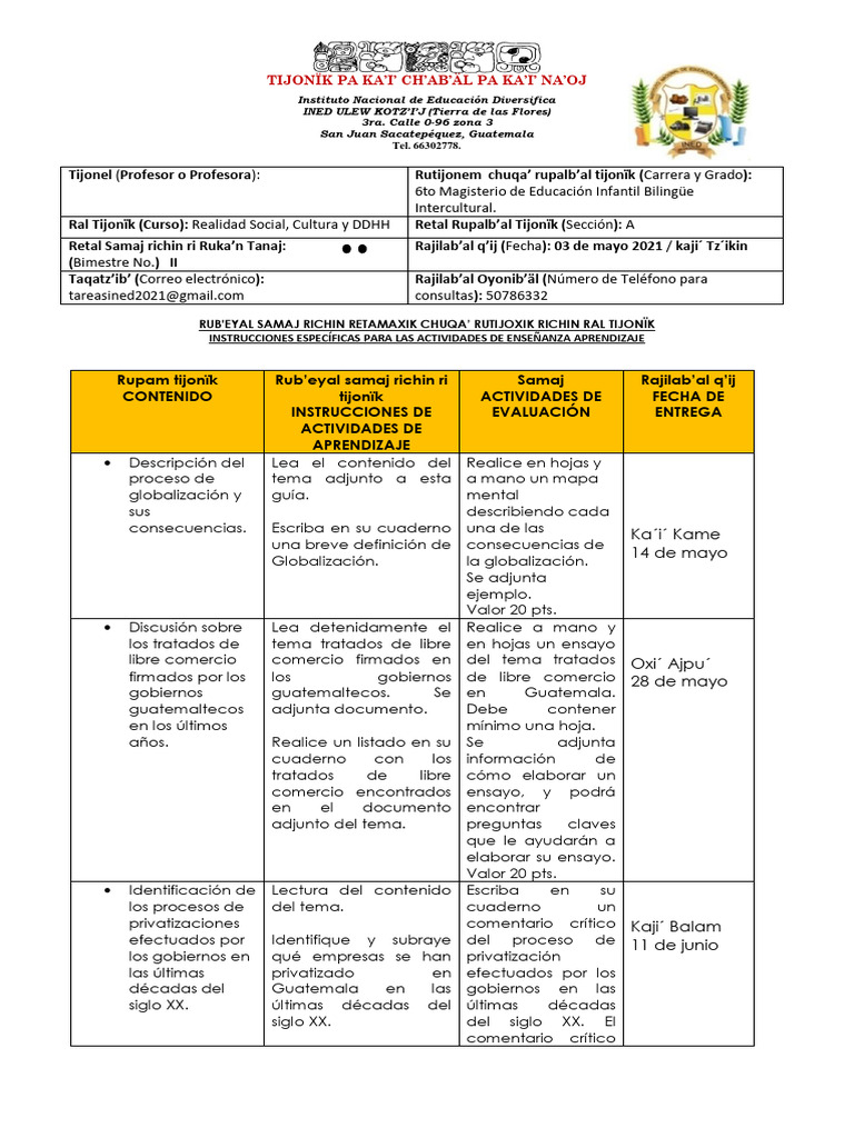 GUÍA 2 REALIDAD SOCIAL, C Y DDDHH A.docx | PDF | Business | Privatización