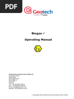 GEM5000 Gas Analyzer Manual | PDF | Battery Charger | Flow Measurement