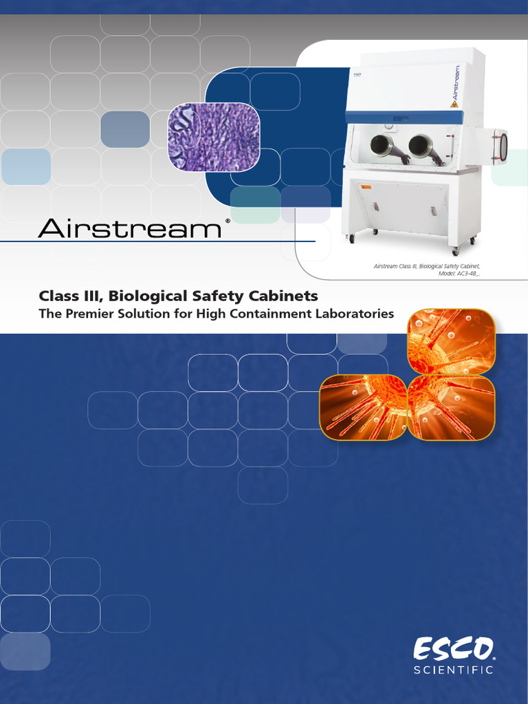 Biological Safety Cabinet AC3 Brochure A4 VF LR (ESCO-Isolator) | PDF