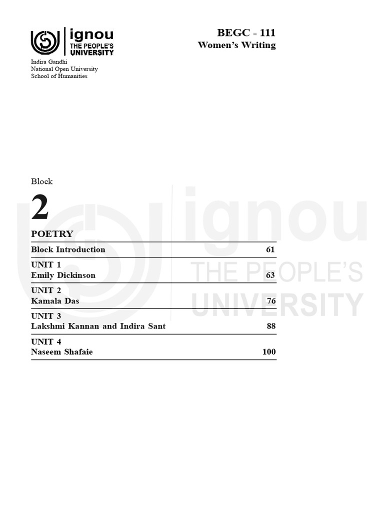 Block 2 | PDF | Transcendentalism | Emily Dickinson