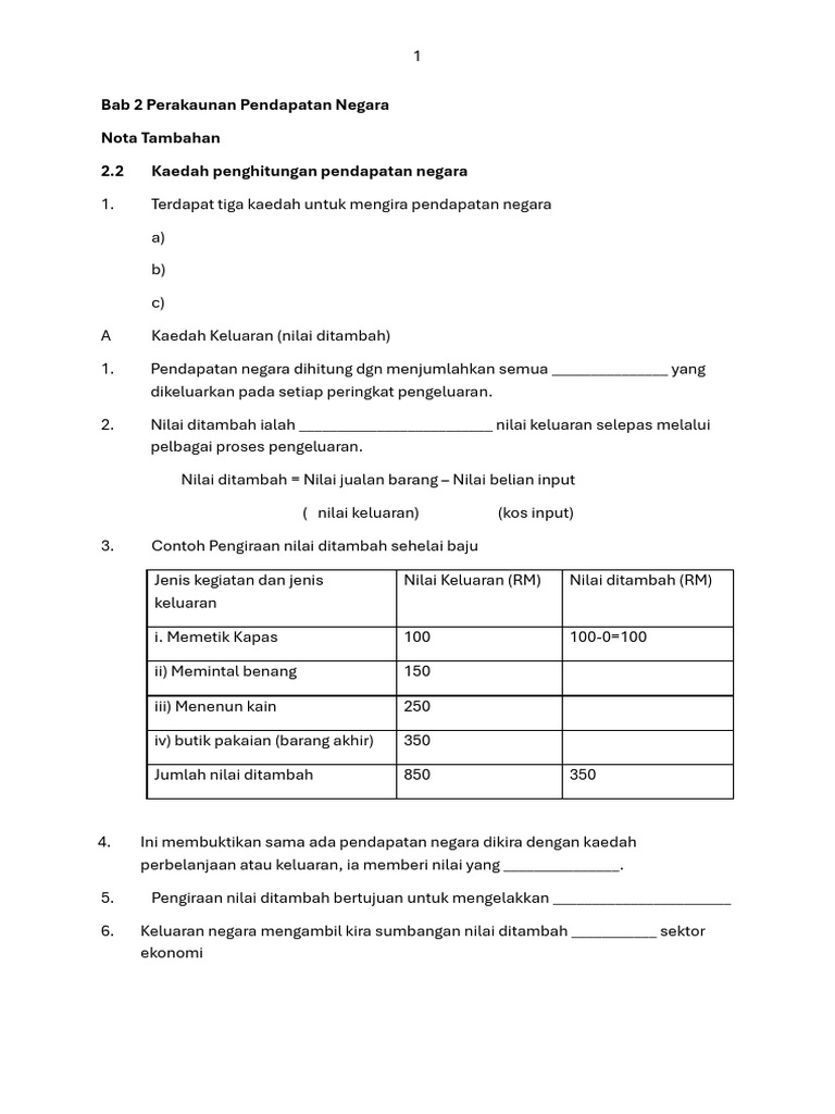 Nota Bab 2 2024 | PDF