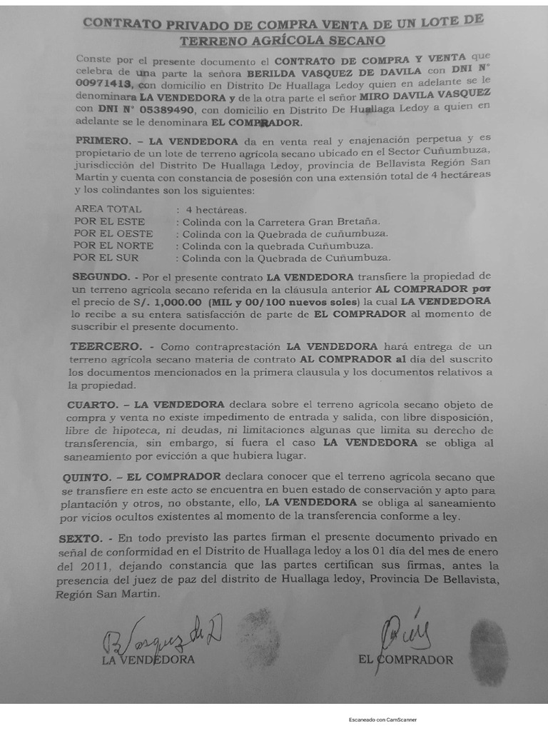 Compra Venta Ejemplo | PDF