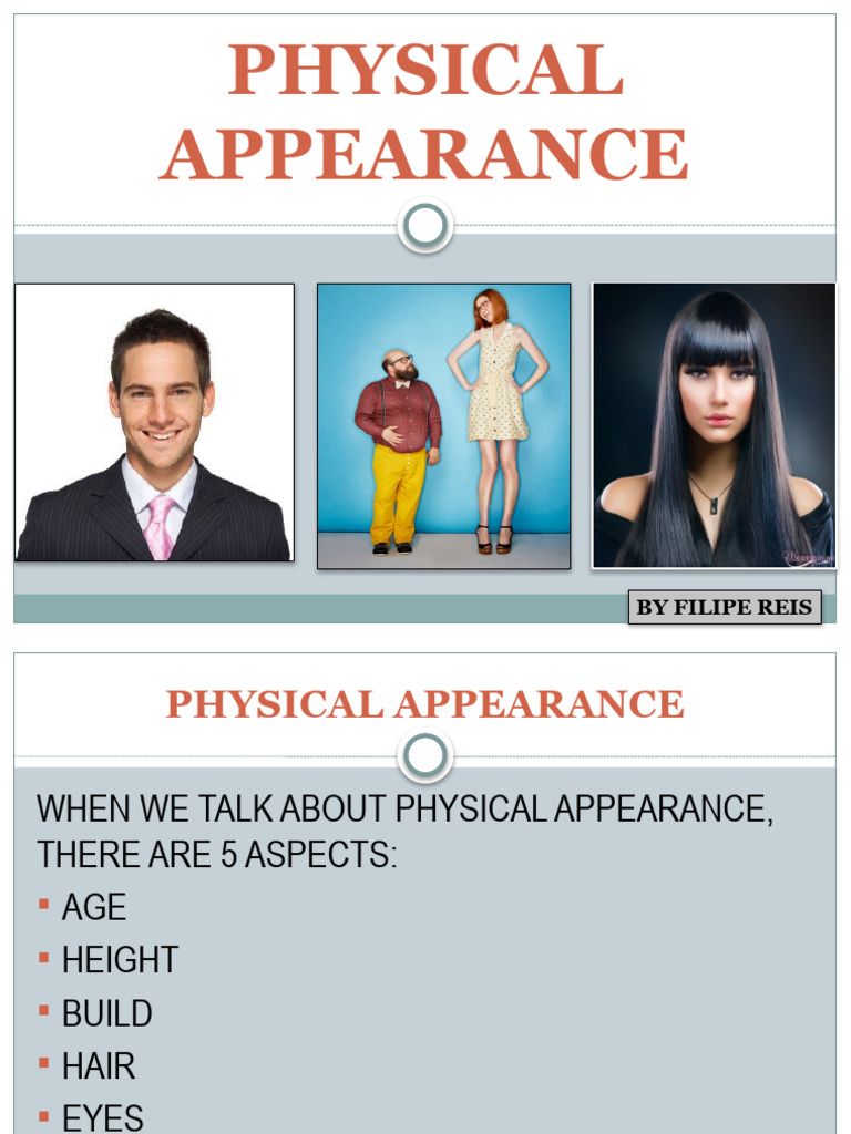Understanding Physical Appearance | PDF | Hair | Clothing