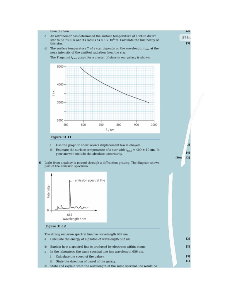 Astronomy & Cosmology Questions | PDF | Stars | Sun
