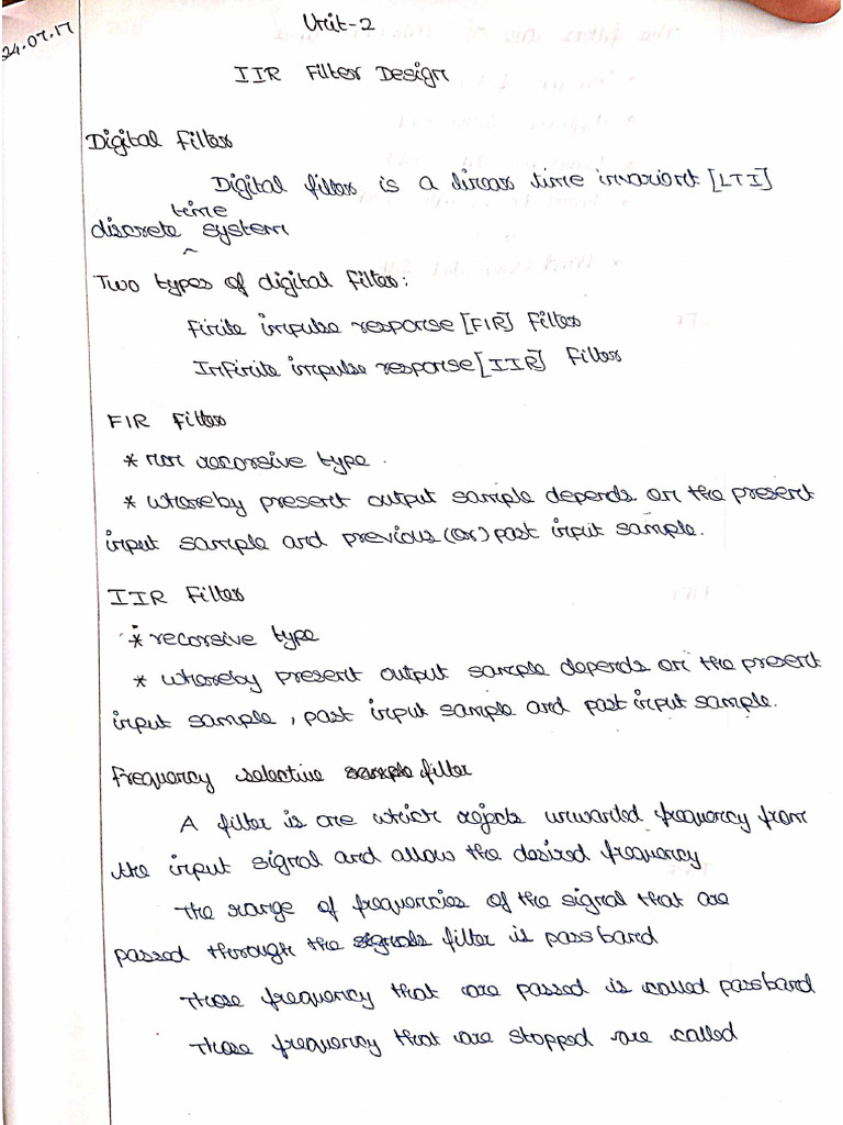 Signal Processing Unit - 2 | PDF