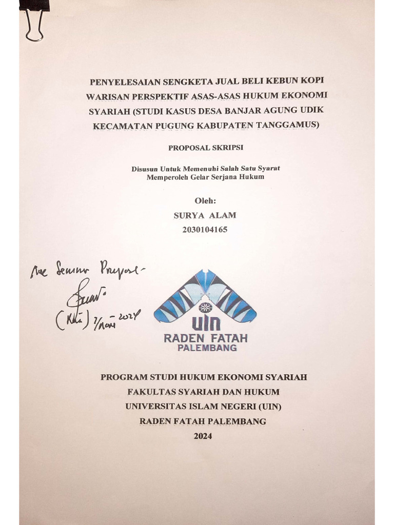 Proposal ACC Surya Alam | PDF