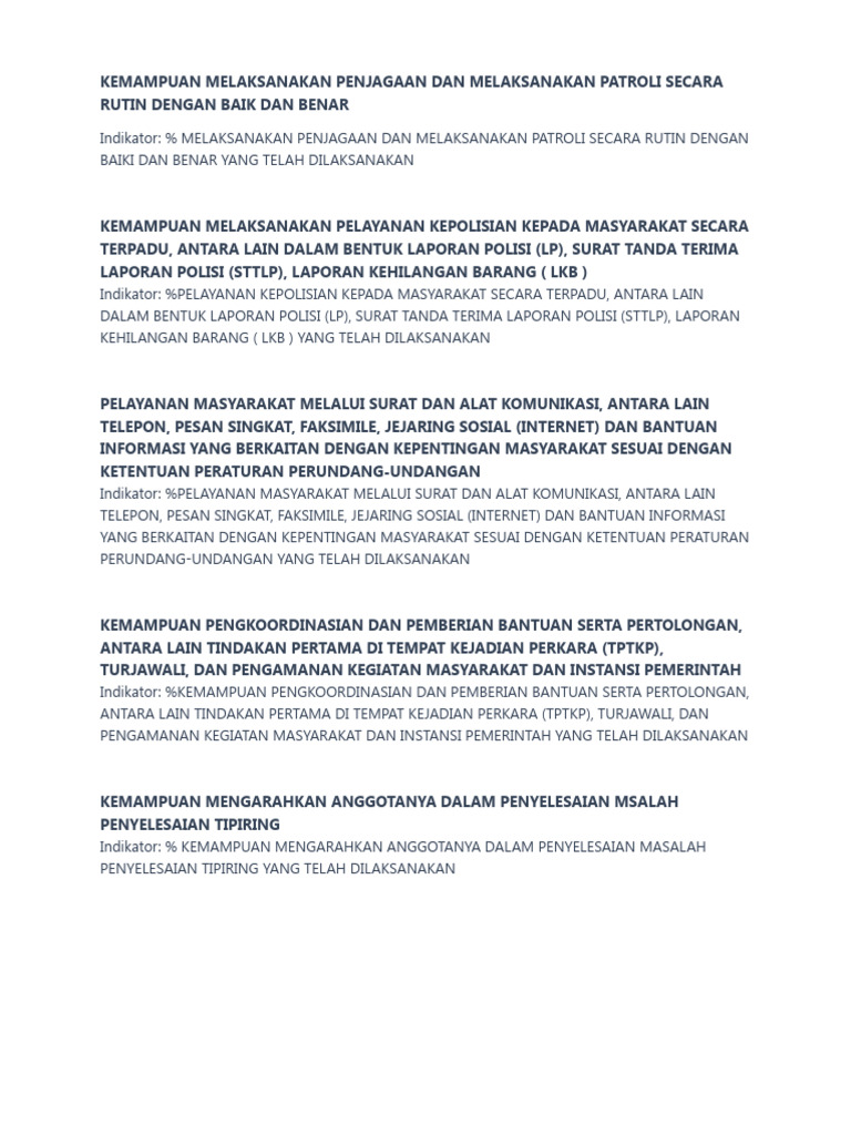 Pelayanan Terpadu Kepolisian Masyarakat | PDF | Ilmu Sosial