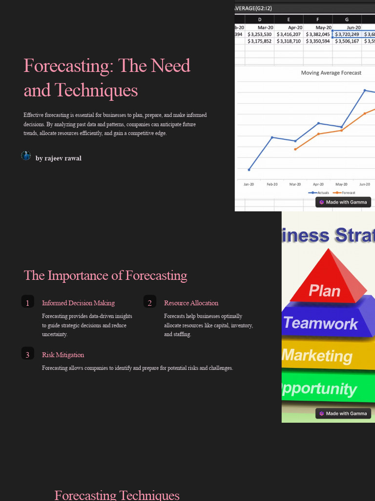 Forecasting The Need and Techniques | Download Free PDF | Forecasting ...