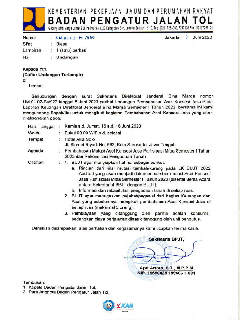 UM.01.02-Pt-339 - Pembahasan Mutasi Aset Konsesi Jasa Partisipasi Mitra ...