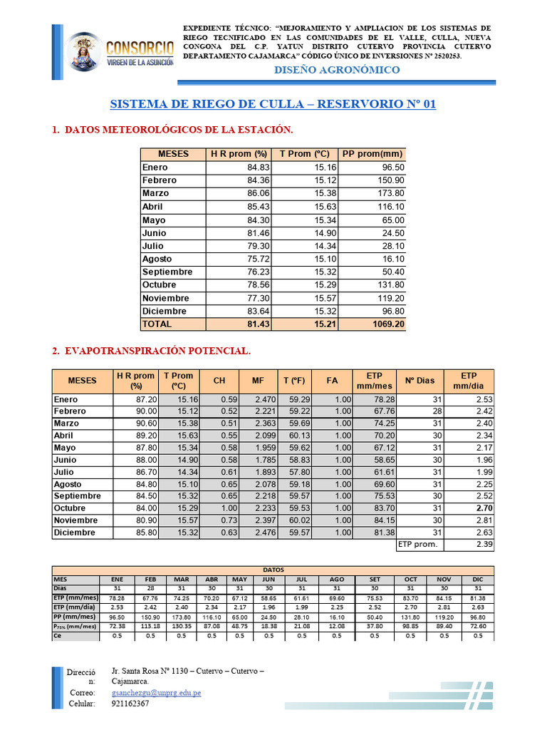 01.diseño Agronómico - Culla - Impr | PDF | Agricultura intensiva | Ingeniería Ambiental