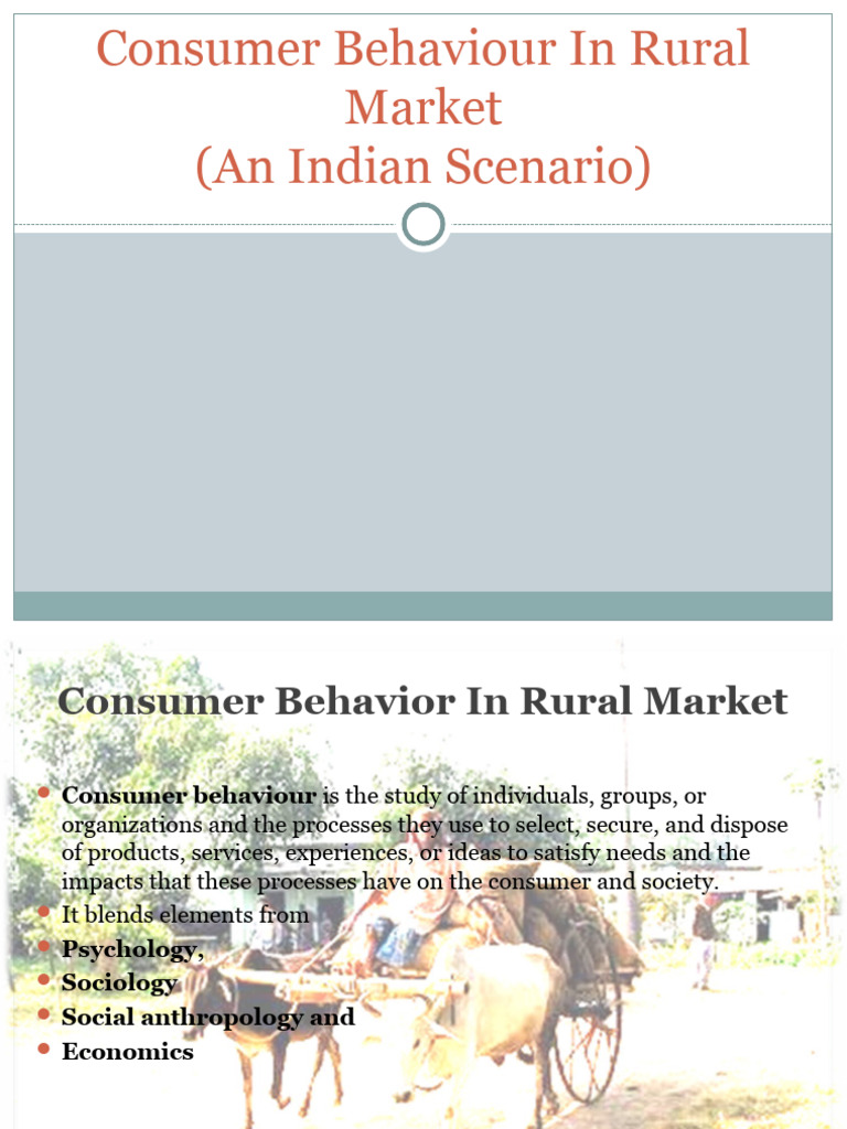 Rural Consumer Behavior | PDF | Consumer Behaviour | Behavior