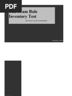 Belbin Team Roles Questionnaire | PDF | Thought | Behavioural Sciences