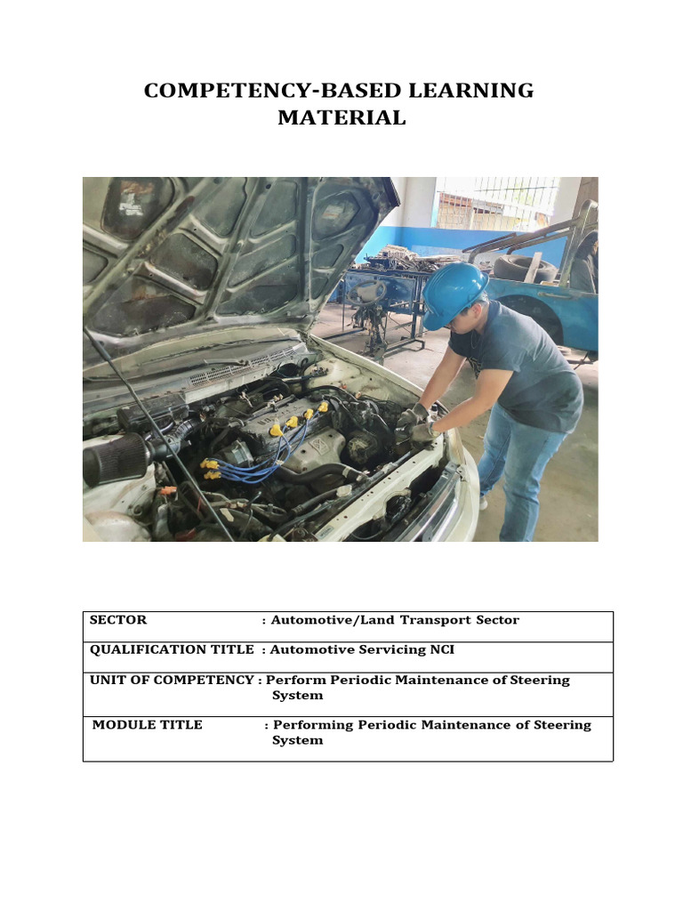 CBLM Steering System | PDF | Steering | Gear