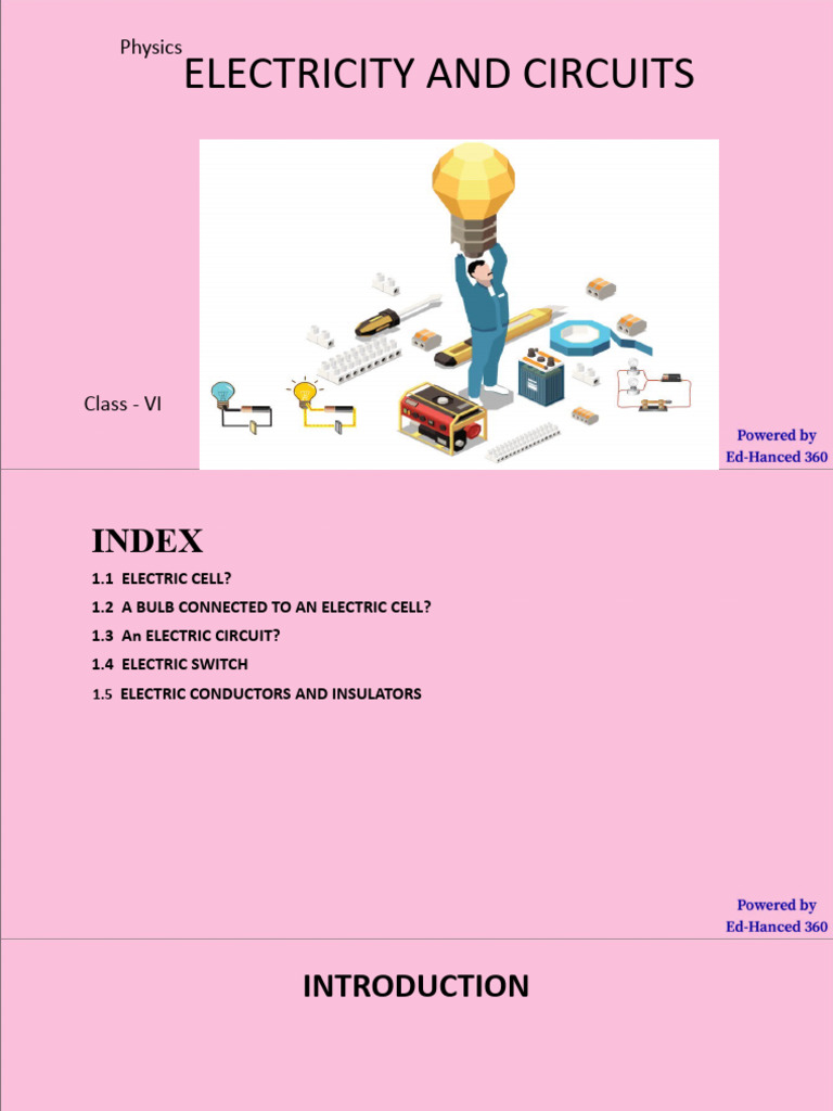 Class-6 - 01 - ELECTRICITY AND CIRCUITS - Phy | PDF | Direct Current | Electrical Engineering