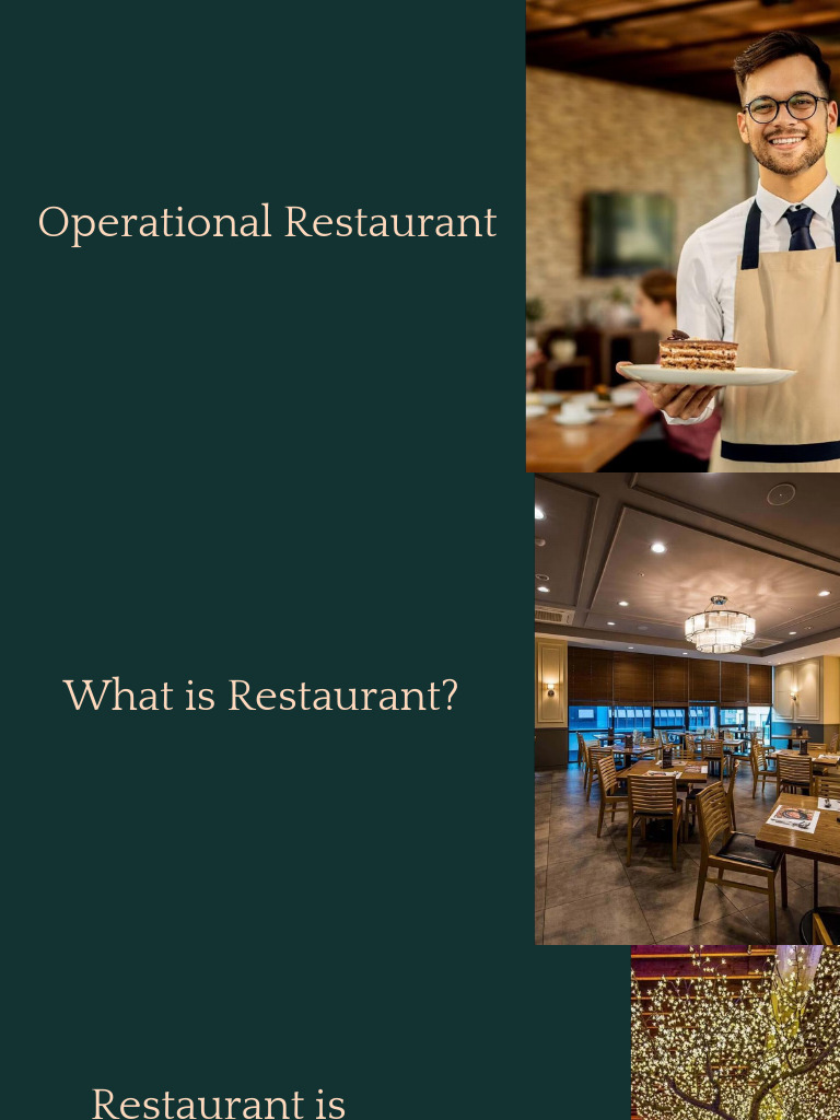 WEEK 01 What Is The Restaurant | PDF | Restaurants | Cafeteria