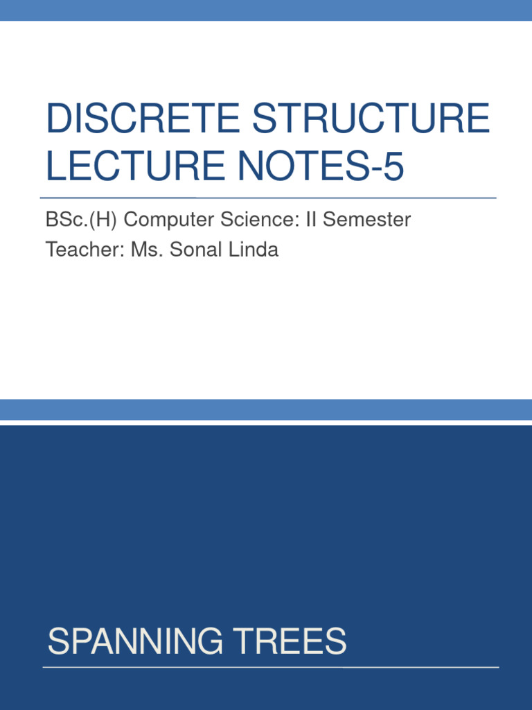 Discrete Structure Notes | PDF | Vertex (Graph Theory) | Computational ...