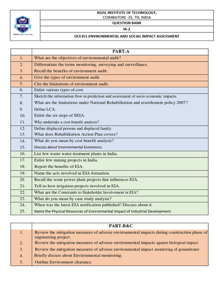 ESIA IA-2 QB | PDF | Environmental Impact Assessment | Natural Environment