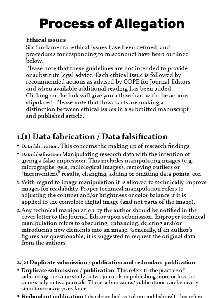 Documents 05-07 122558-Process of Allegation | PDF | Plagiarism ...
