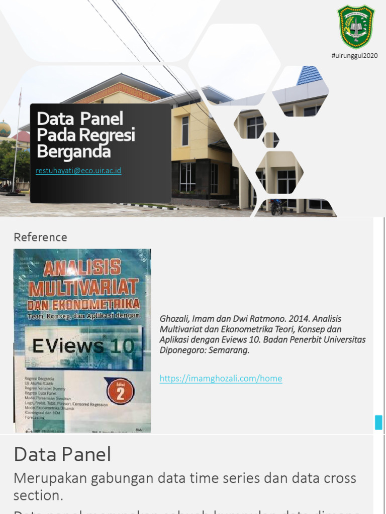 Pemilihan Model Regresi Data Panel | PDF