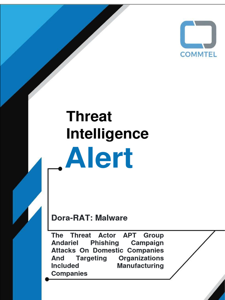TI Alert - Dora-RAT_ Malware - 2024-5!20!68192 | PDF
