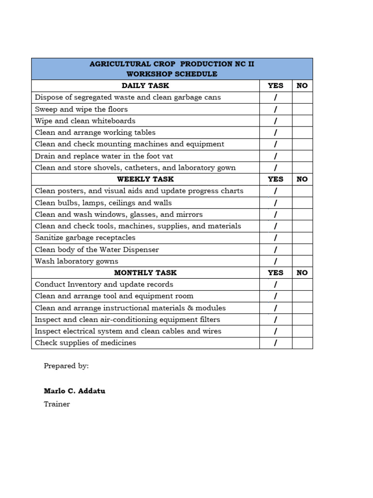 Workshop Schedule-Final | PDF