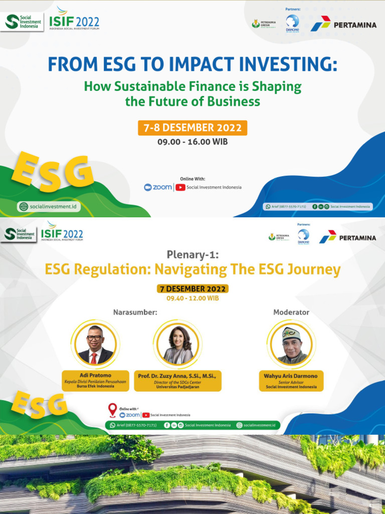 Plenary-1 - ESG in Indonesia | PDF | Sustainability | Business
