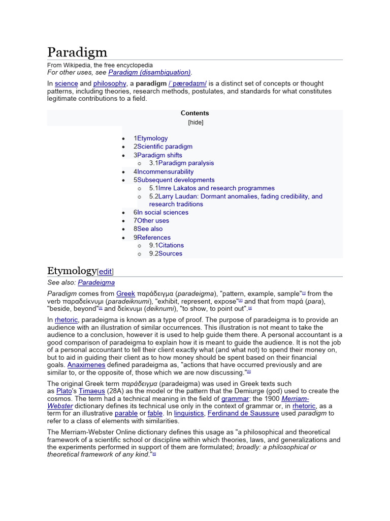 Paradigm | PDF | Paradigm | Science