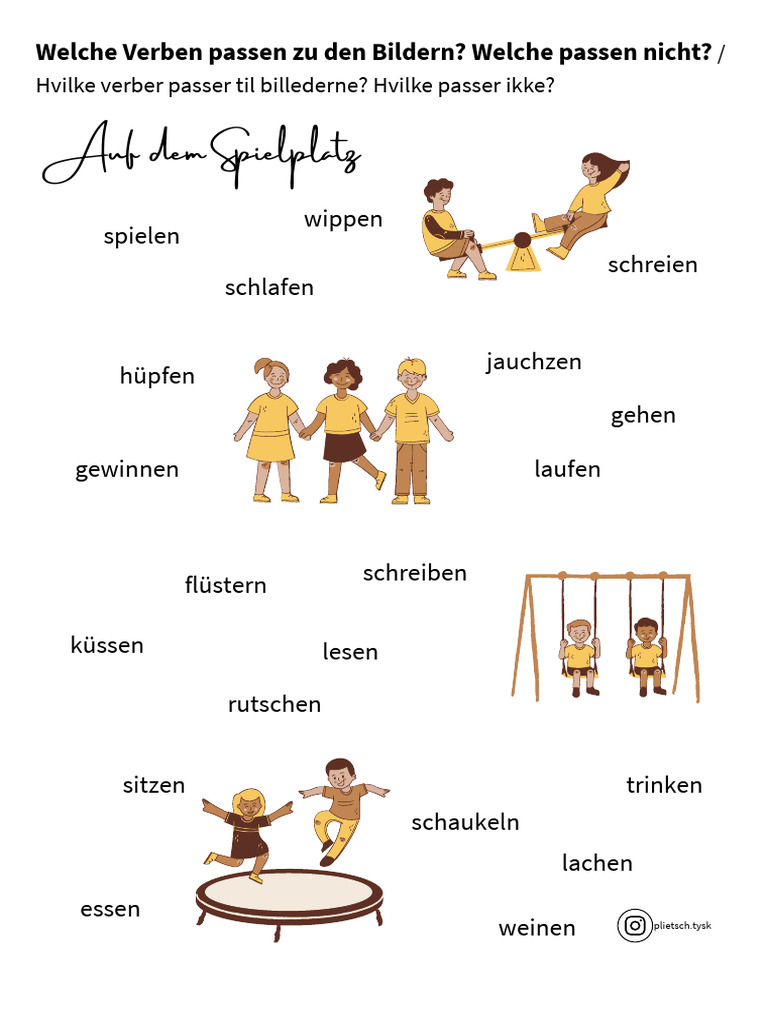 0 FINAL Bubbleminds TYSK April Opgave Verber | PDF