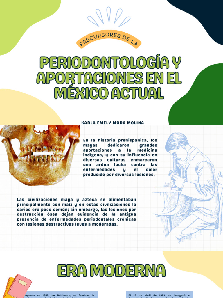 Act. 2 Precursores de La Periodontologia | PDF | Odontología | Biología