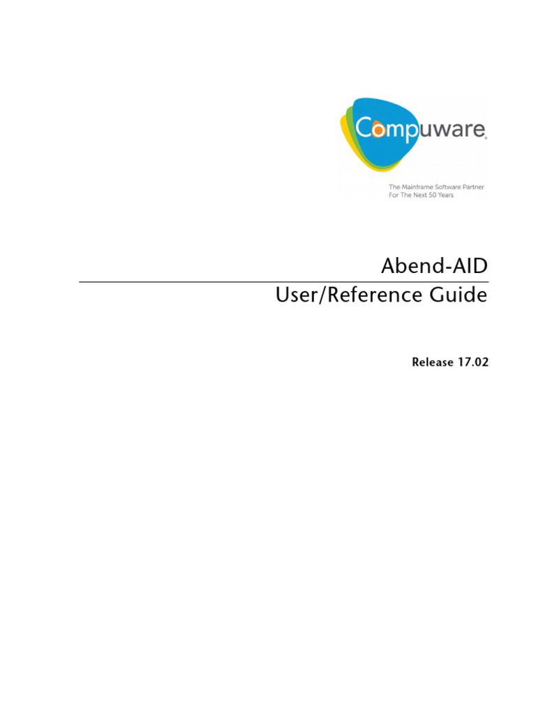 Abend AID User Reference Manual | PDF | Computer Engineering | Software