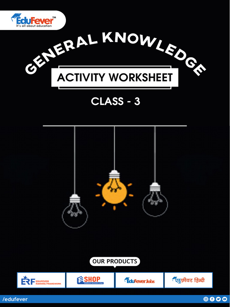 Class 3 GK Activity Worksheet 8 | PDF