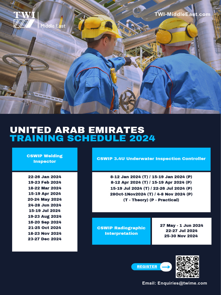 CSWIP Welding Inspector Course Dates 2024 | PDF | Joining | Steel