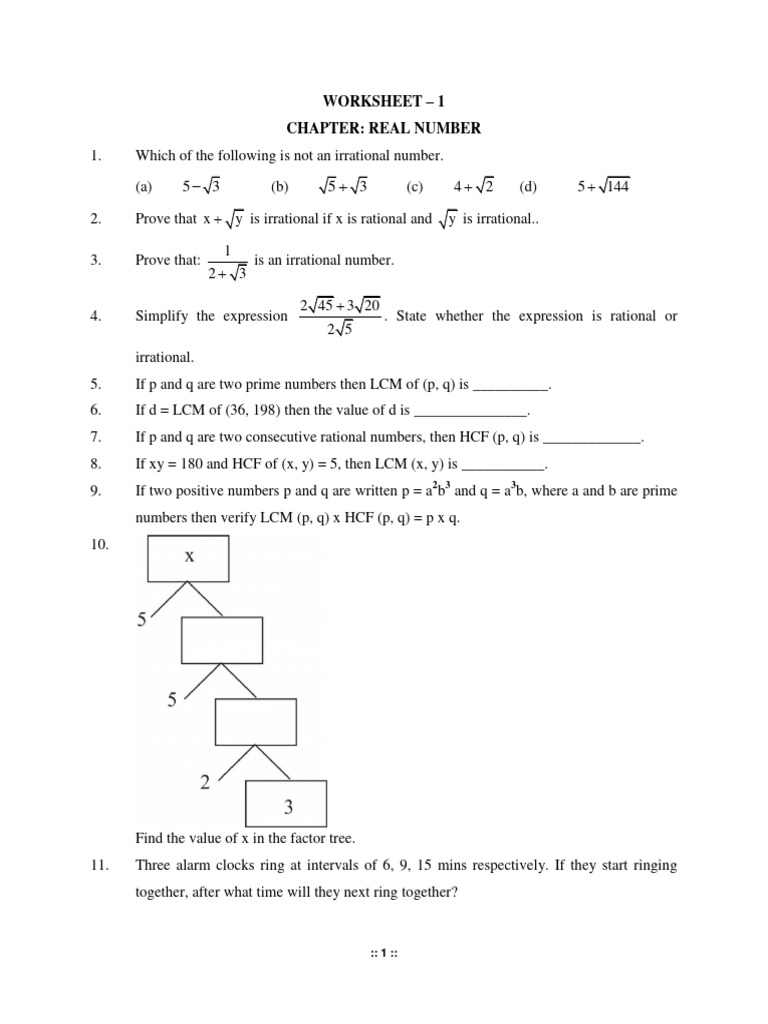 Maths Worksheet | Download Free PDF | Numbers | Rational Number