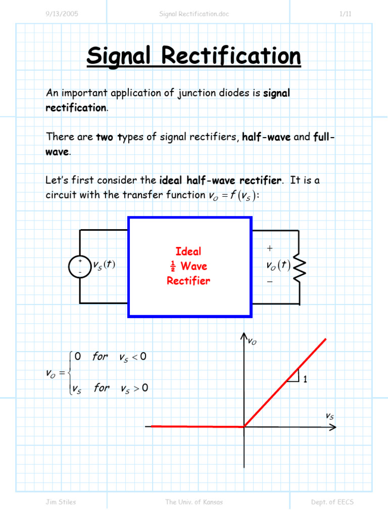 Signal Rectification | PDF | Rectifier | Direct Current