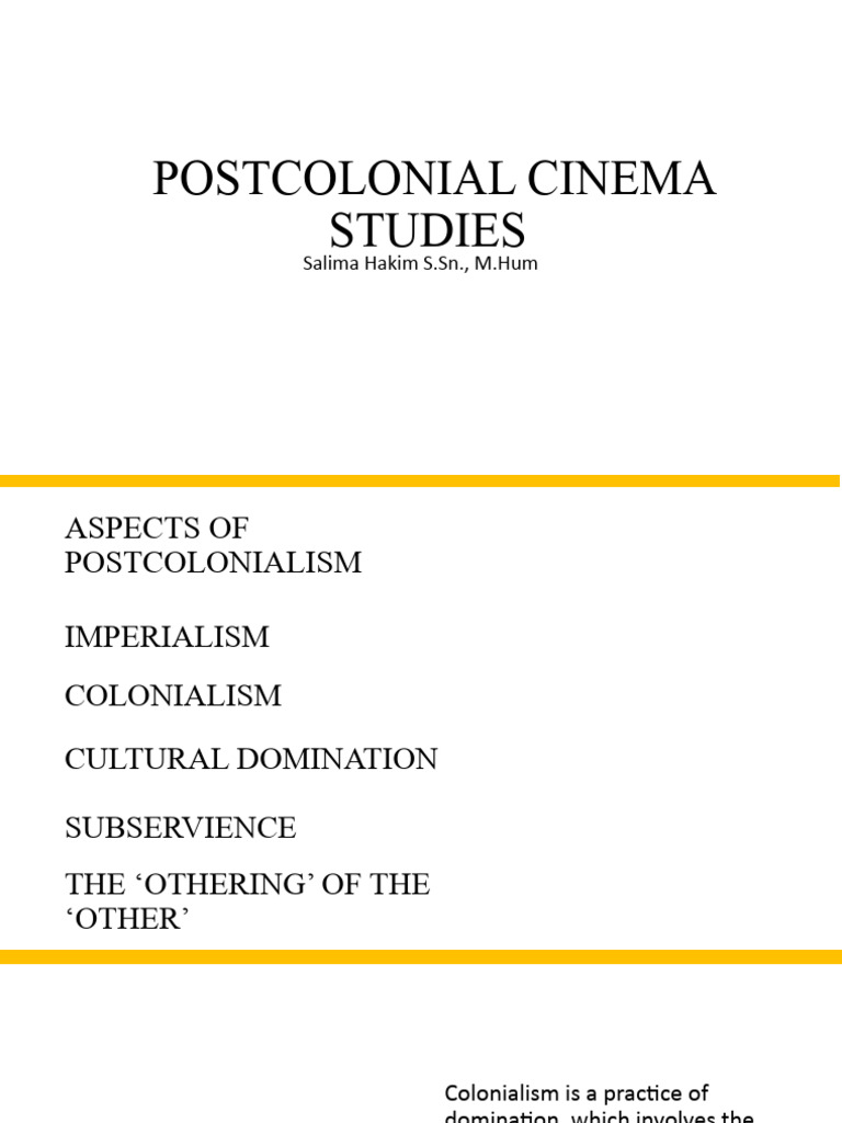 Week 7 Postcolonialism | PDF | Postcolonialism | Colonialism