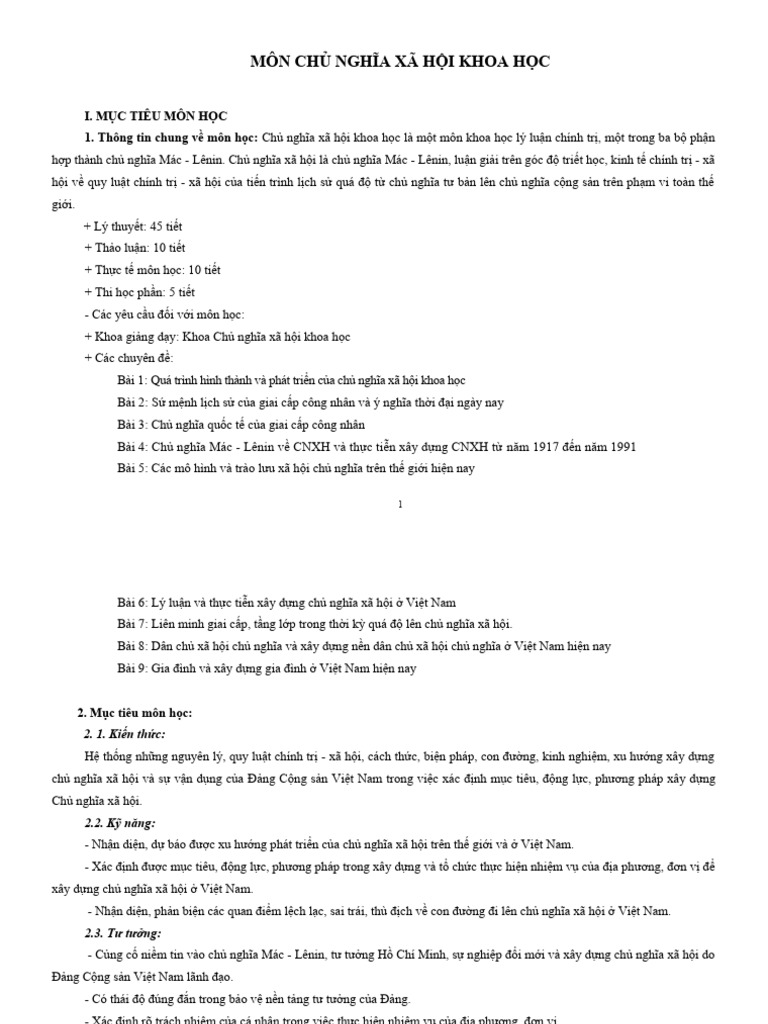 de Cuong Mon CNXHKH | PDF