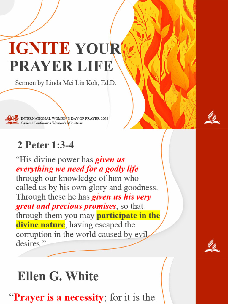 Ignite Your Prayer Life: A Sermon Guide | PDF | Forgiveness | Prayer