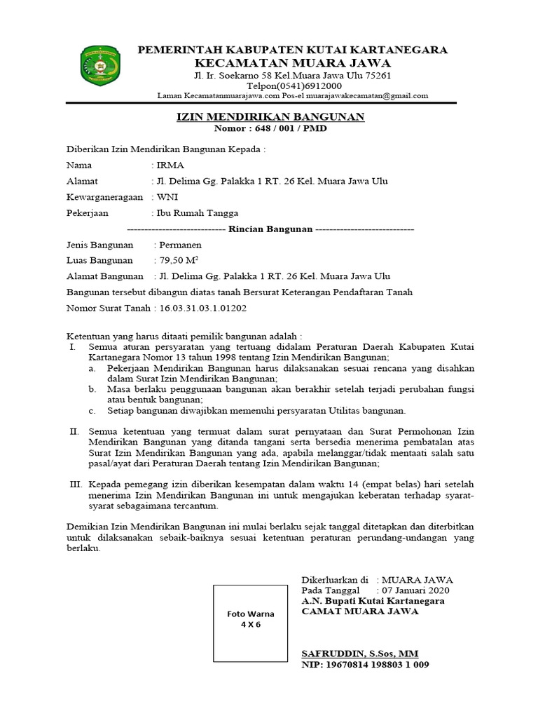 Format Imb 2020 Silimbat | PDF