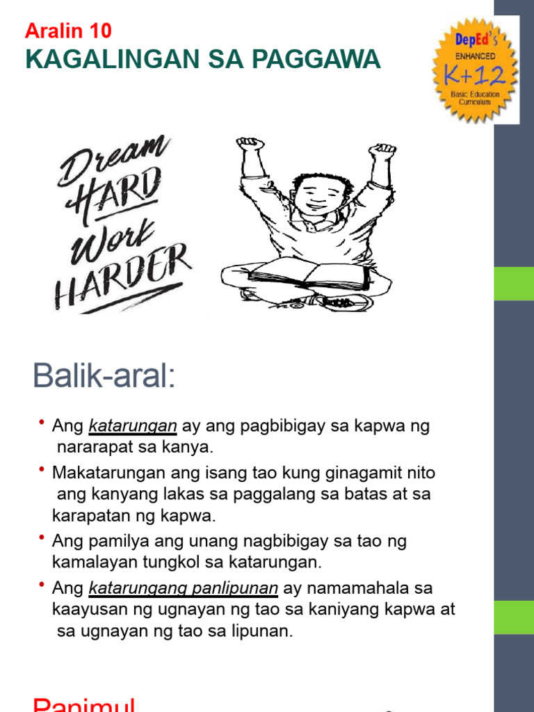 Modyul10 Kagalingan Sa Paggawa 1 2 | PDF