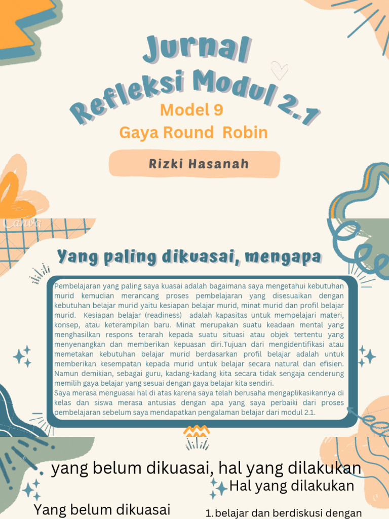 Jurnal Refleksi 2.1 | PDF