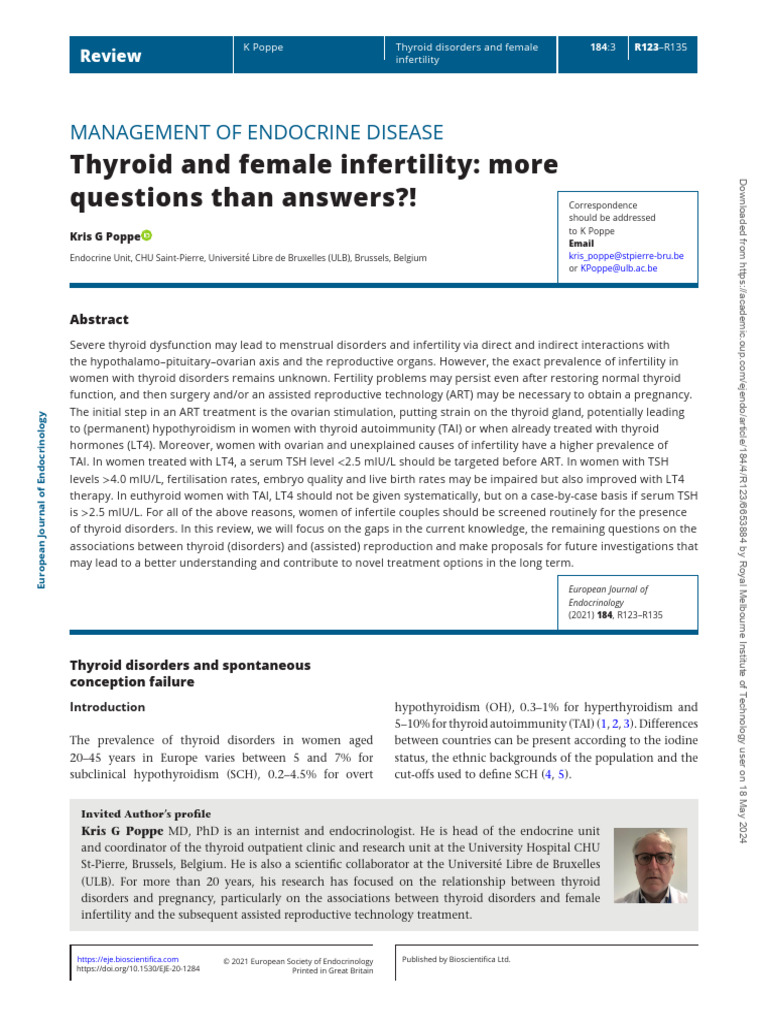 Eje 20 1284 | PDF | Hypothyroidism | Thyroid Stimulating Hormone