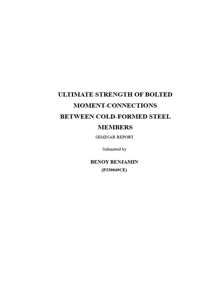 ATDMS Seminar Report | PDF | Buckling | Bending