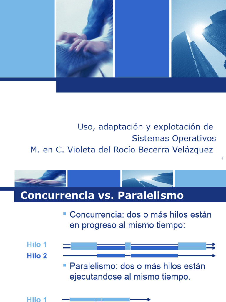 Concurrencia entre Procesos | PDF | Hilo (Computación) | Tecnología de sistema operativo