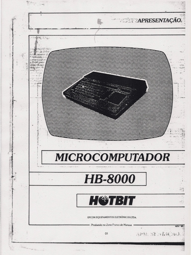 HotBit-HB8000 MSX From Epcon/Sharp | PDF | Microprocessador ...