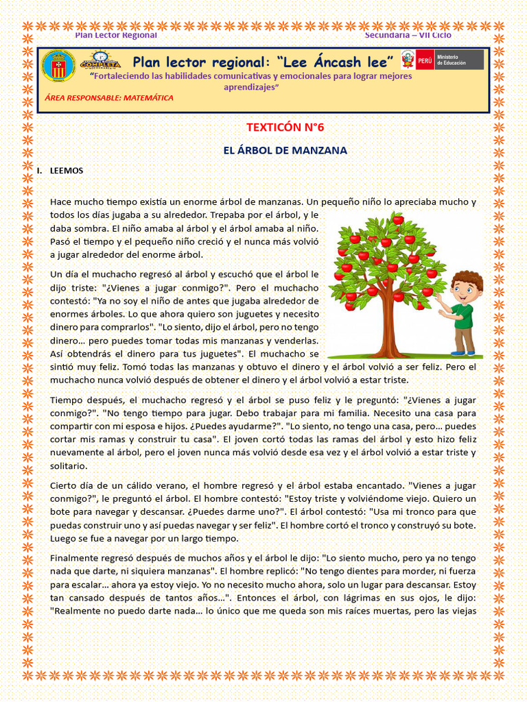 Texticón - 06 - VII Ciclo - Matemática | PDF