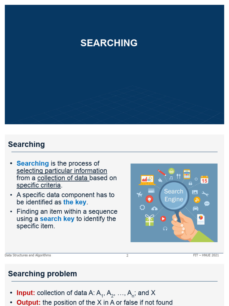 Lecture05 Searching En Pdf Theoretical Computer Science