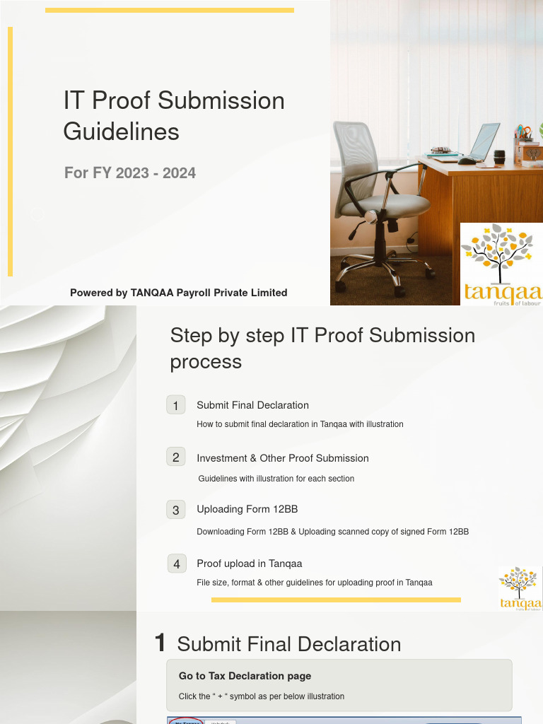Employee Tax Proof Submission Guide | PDF | Computer File | Loans