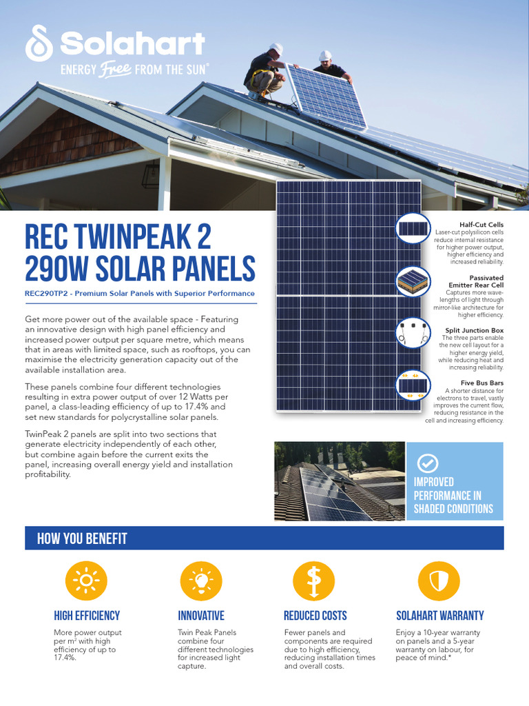 Ih0113 Rec tp2 290 February-2018 v5 HR Trimmed | PDF | Photovoltaics | Solar Panel
