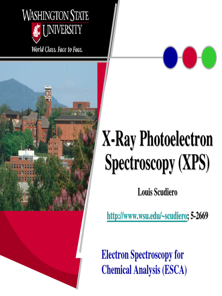 571 XPS Lecture1 | PDF | X Ray Photoelectron Spectroscopy ...
